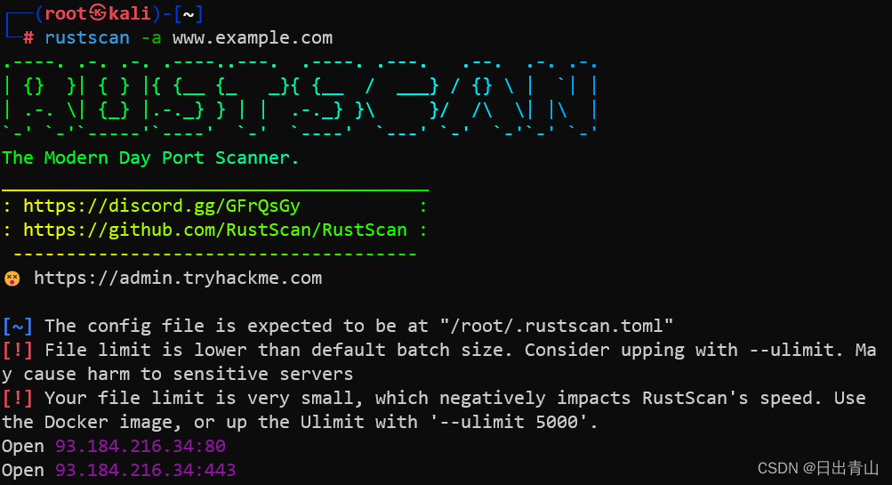 【教程】Rustscan端口扫描工具，3秒扫描6w+端口-CSDN博客