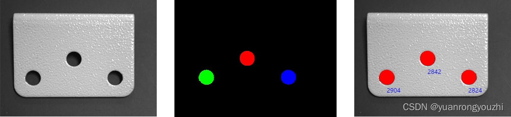 Halcon区域形状特征-area_center、area_holes、select_shape、inner_circle和smallest_rectangle2算子_areacenter ...
