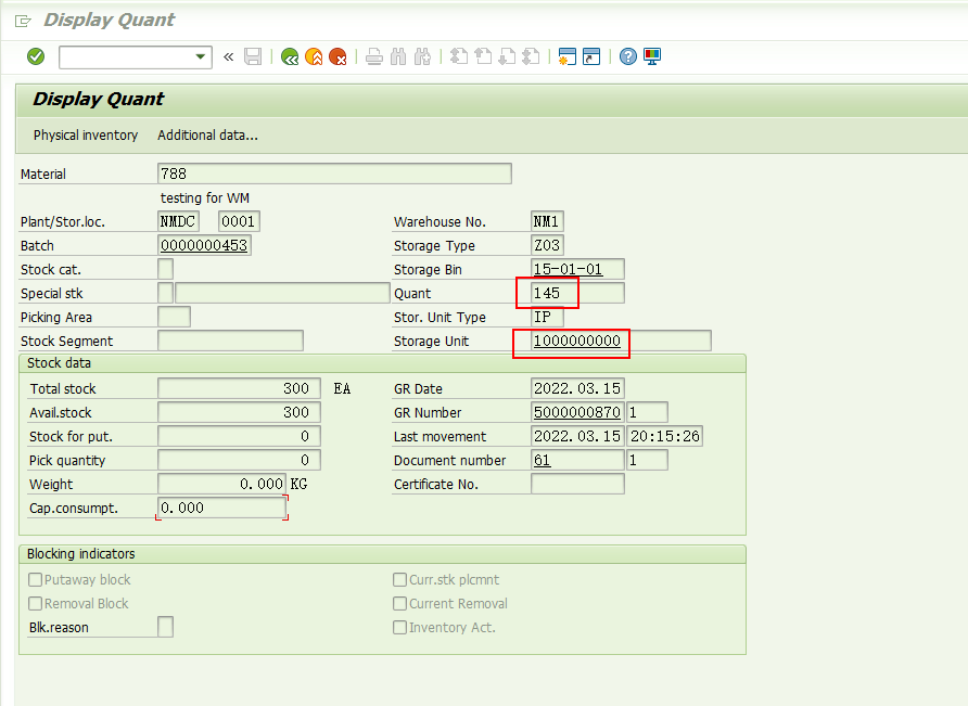 SAP WM: Can different batches of inventory of the same material on the ...