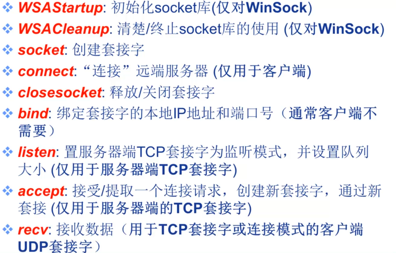 Socket编程-应用编程接口（API）--套接字（及其函数介绍）_socket api-CSDN博客
