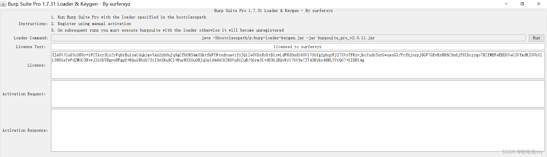 破解打开BurpSuite时，无法双击文件“burp-loader-keygen”进行运行，如何解决_burpsuite双击没反应-CSDN博客