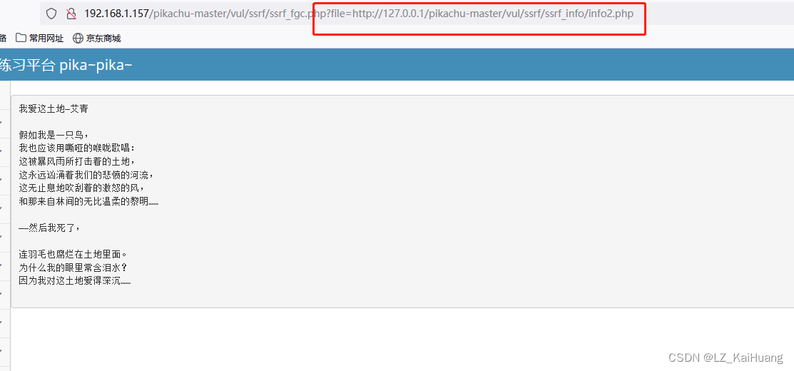 Pikachu靶场通关笔记--SSRF_pikachu靶场通关教程ssrf-CSDN博客