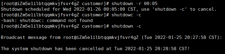 Linux设置定时关机及取消linux怎么取消定时开机 Csdn博客 