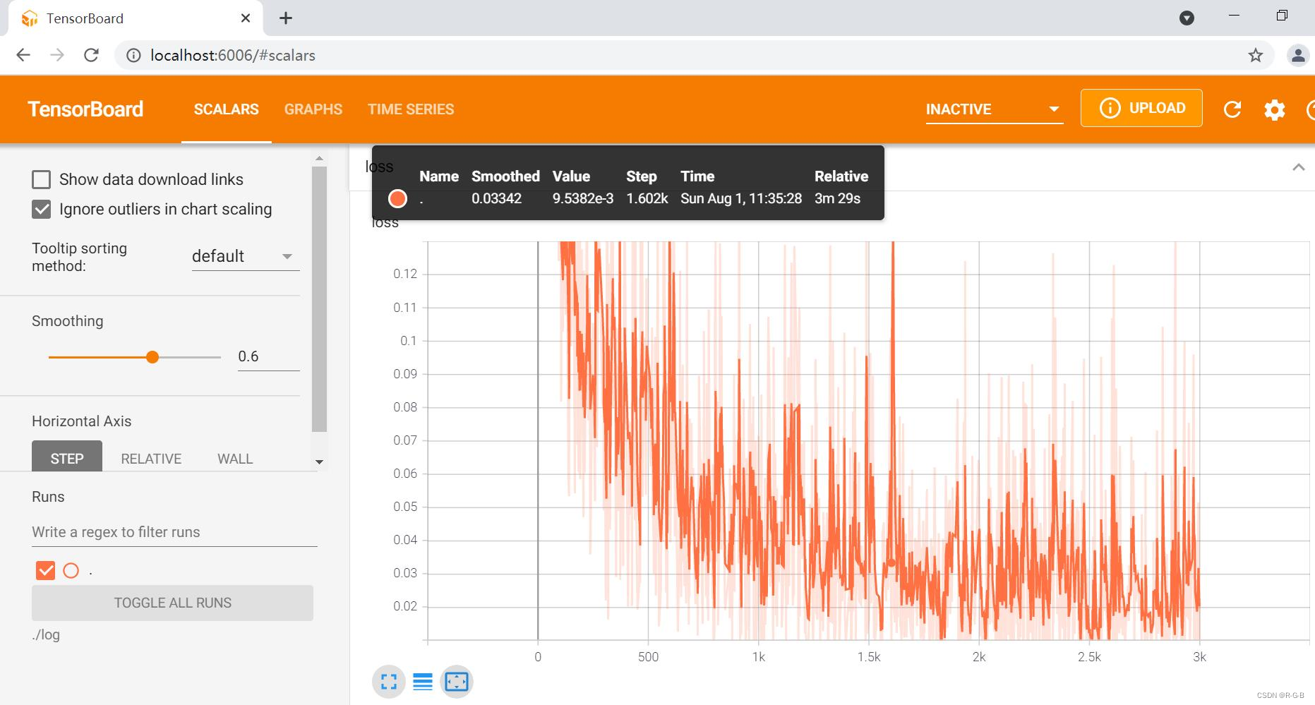 PyTorch可视化工具-Tensorboard在线查看训练曲线、网络结构图等_tensorboard 如何查看网络结构_R-G-B的博客-CSDN博客