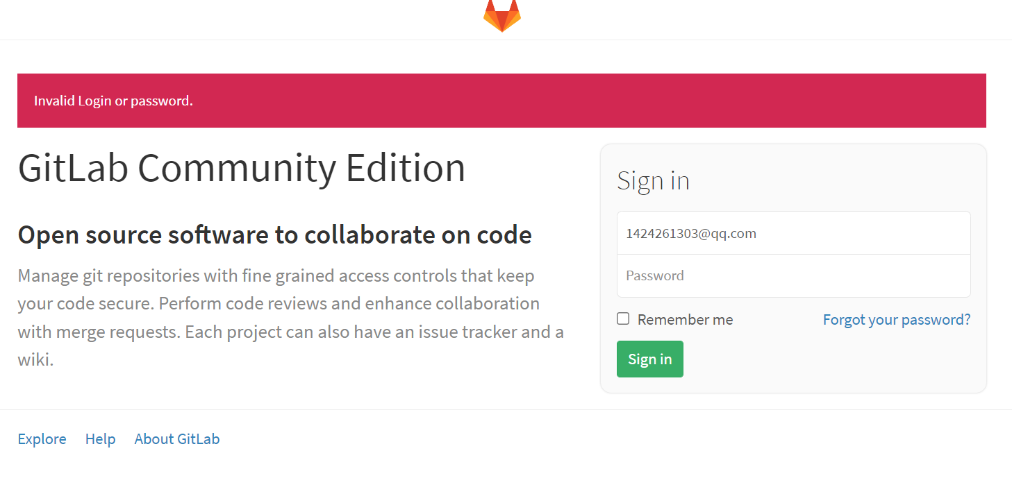 gitlab:Invalid Login or password.解决_gitlab invalid login or password.-CSDN博客