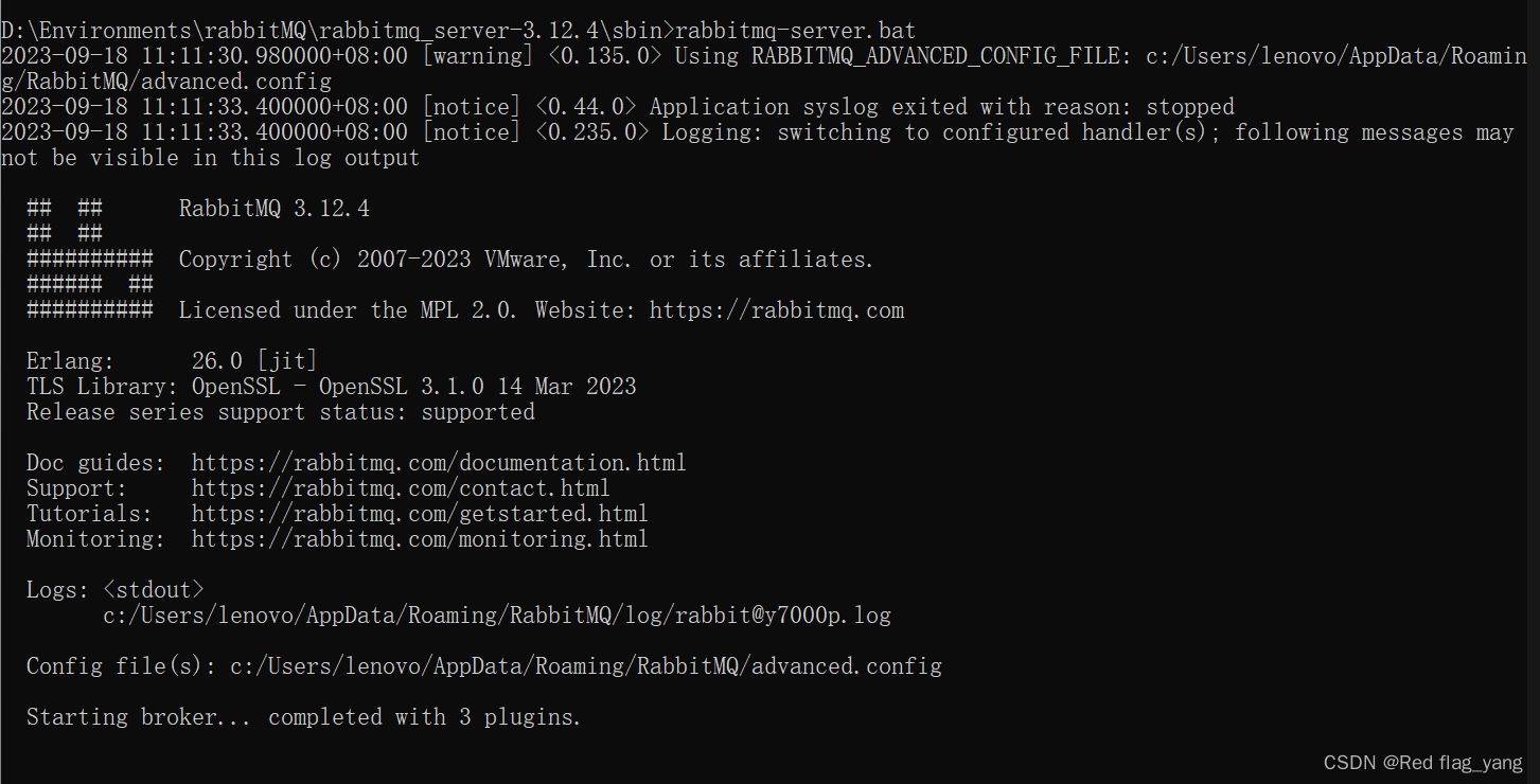 解决Windows安装Rabbitmq，运行rabbitmqctl status命令时报错unable to perform an operation on node ‘rabbit@…的方法 ...