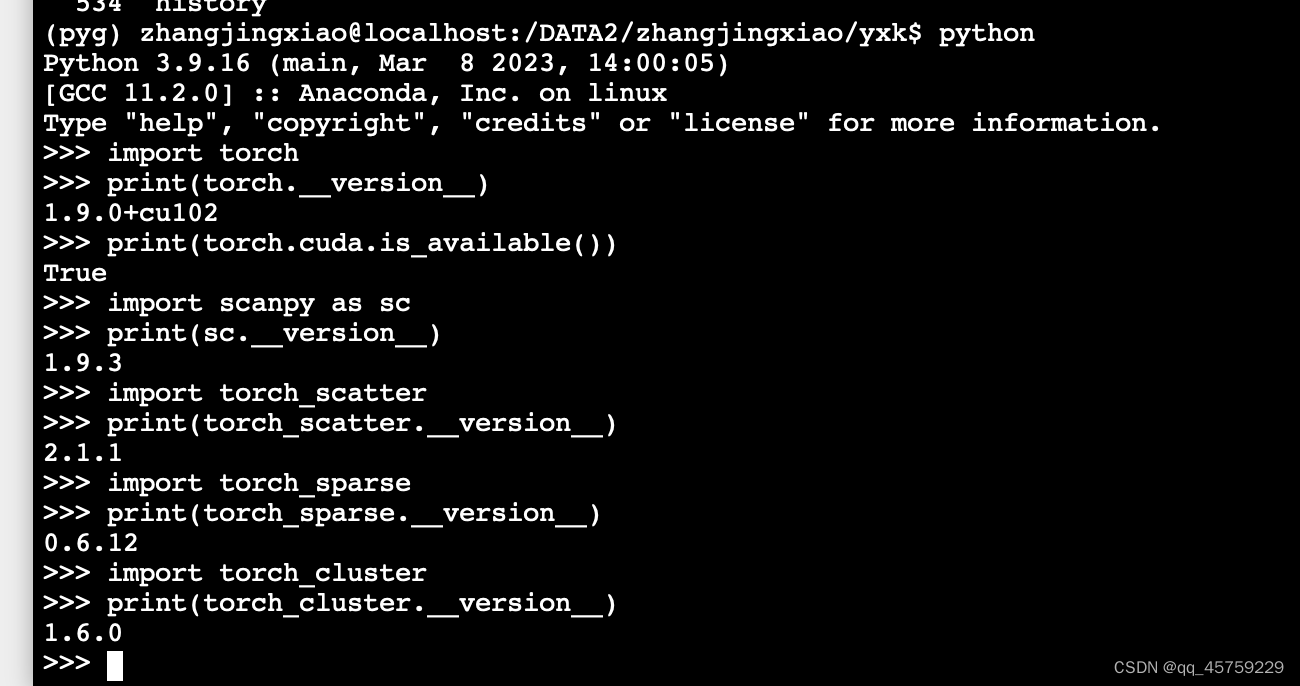 服务器上安装pytorchgeometric总结在服务器上安装pytorch Csdn博客 