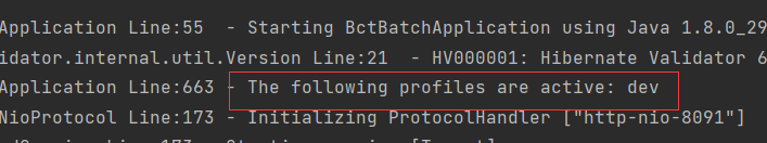 No active profile set, falling back to default profiles: default ...
