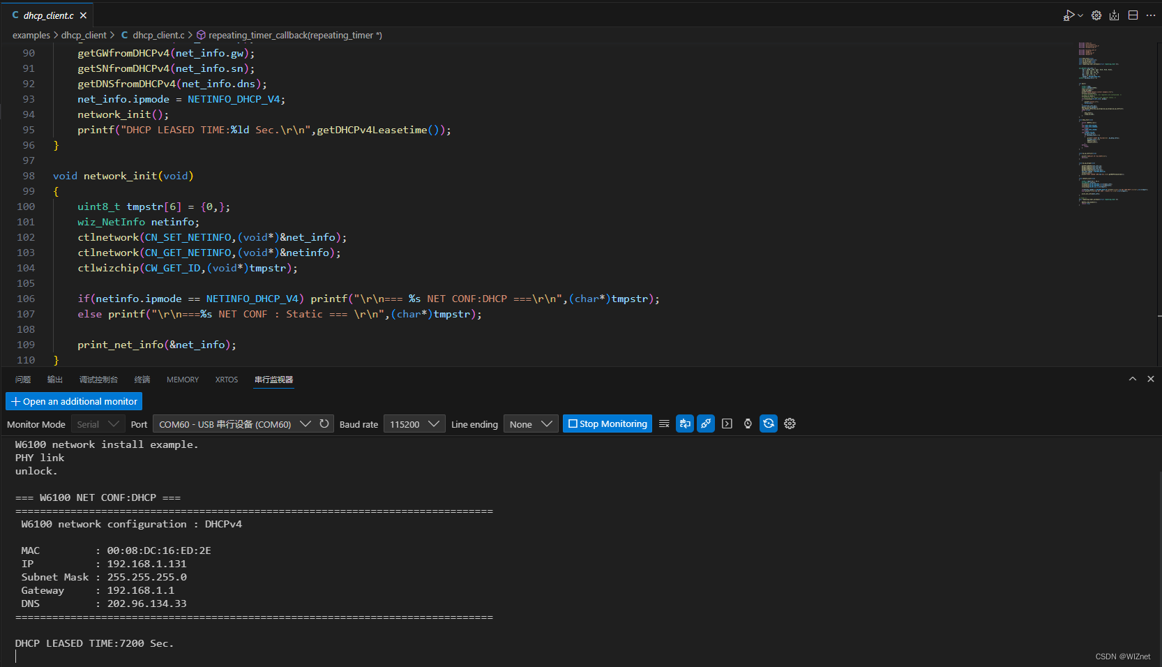 WIZnet W6100-EVB-Pico DHCP 配置教程（三）_eweb系统的dhcp-CSDN博客