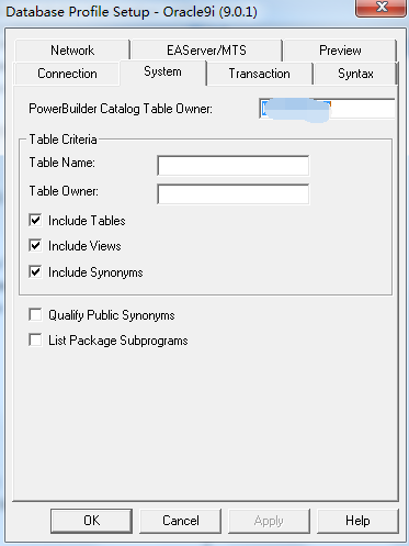 PowerBuilder9.0连接ORACLE数据库_pb9.0连接oracle10后没有表和视图呢?-CSDN博客