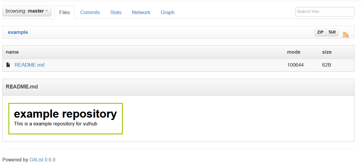 vulhub漏洞复现-Gitlist 0.6.0(cve-2018-1000533)远程命令执行漏洞-CSDN博客