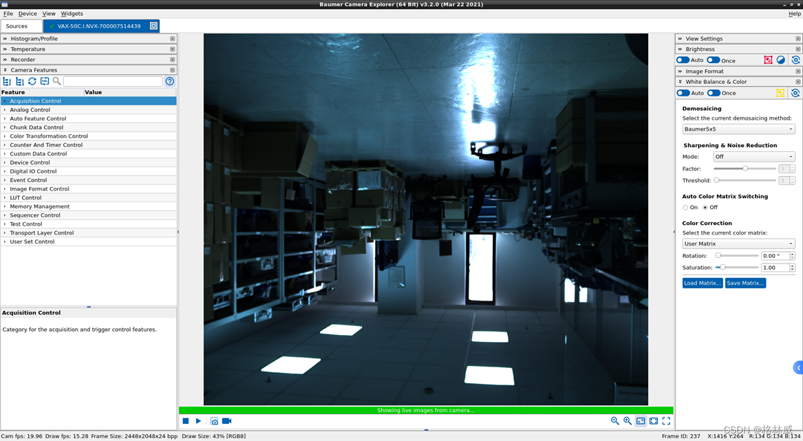 Baumer工业相机堡盟相机在Linux系统下安装使用CameraExplorer软件和相机IP设置工具_baumer cameralink软件-CSDN博客