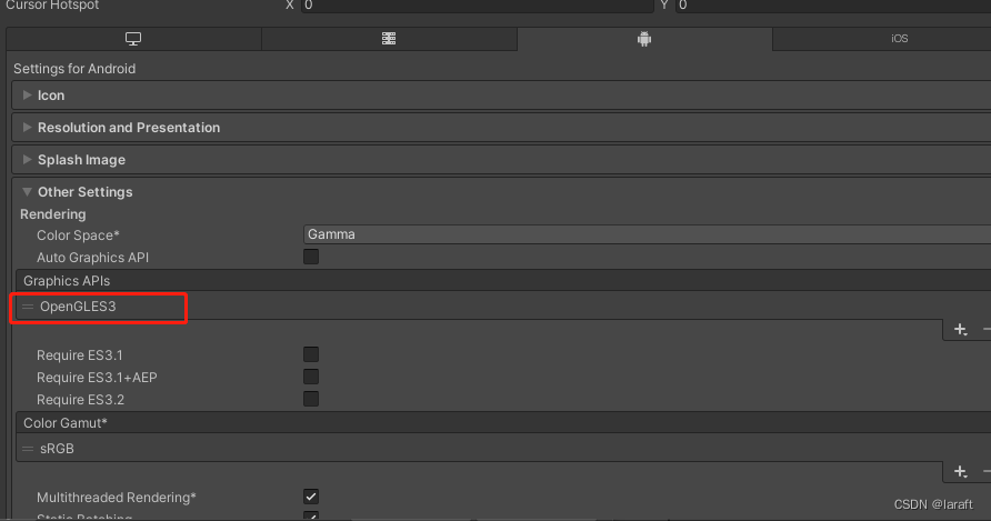 SV.VertexlD semantic is not supported on GLES 2.0_lodditheringtransision is not supported on ...
