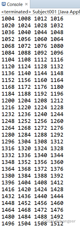 Java 打印出1000 2000年中所有的闰年,并以每行四个数的形式输出java打印数字每行显示四个 Csdn博客