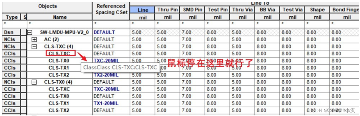 Allegro基本规则设置指导书之Spacing net class-class 规则设置_allegro怎么设置class之间的规则-CSDN博客
