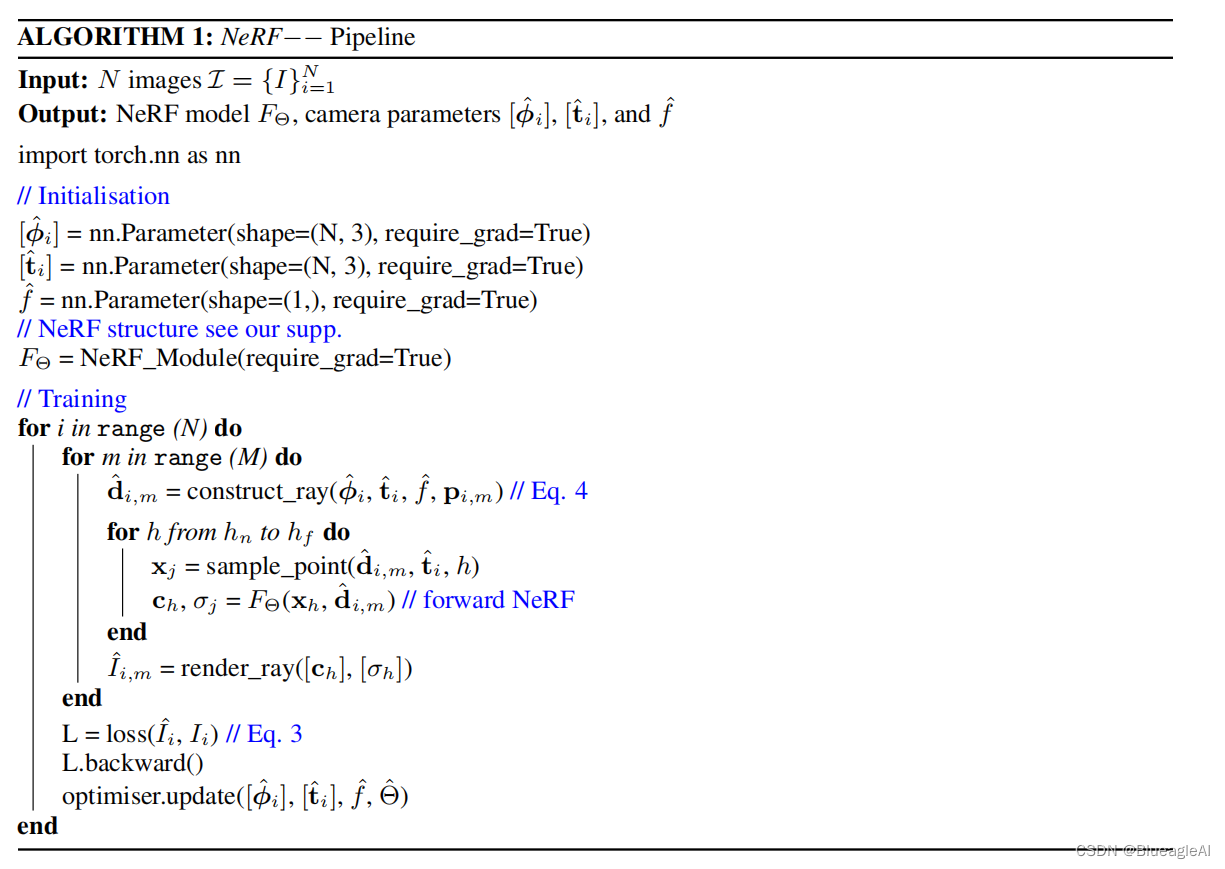 论文阅读: NeRF−−: Neural Radiance Fields Without Known Camera Parameters-CSDN博客