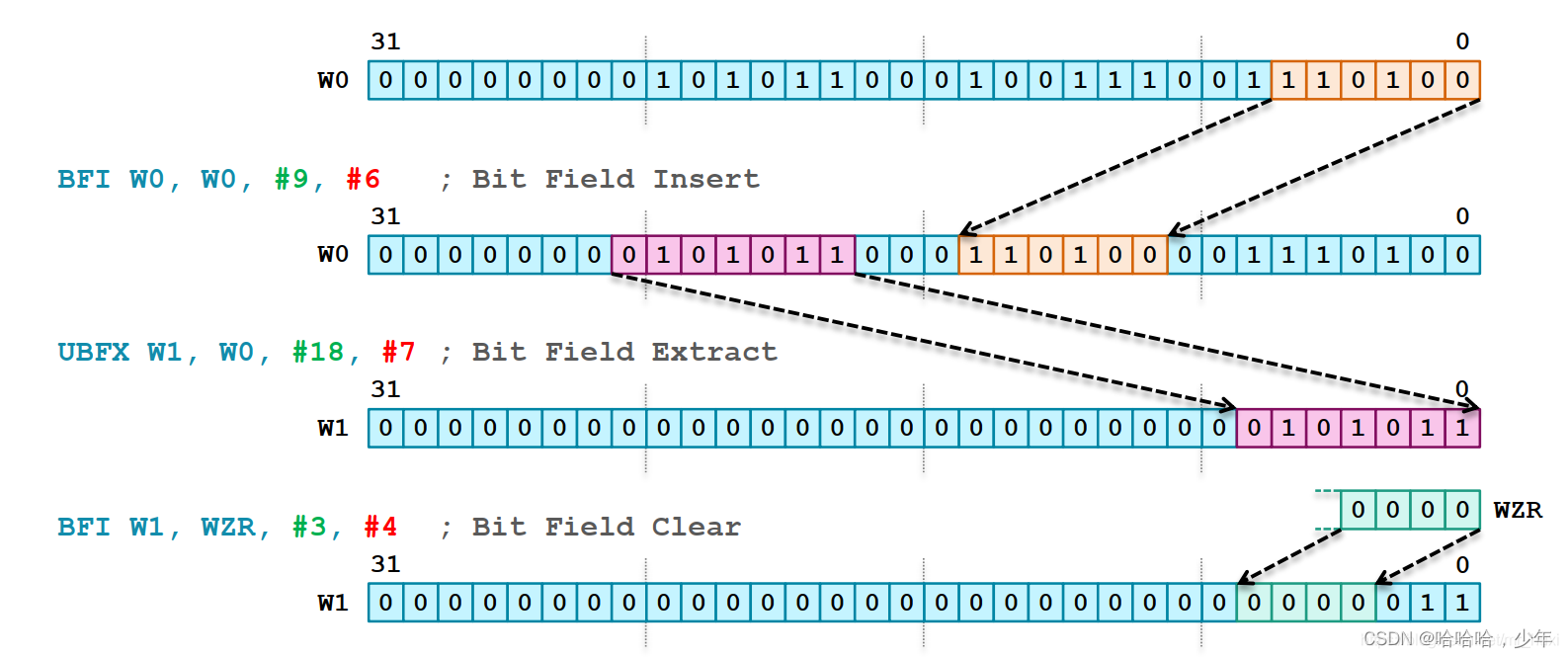 记录一些 arm64指令的用法_ubfiz-CSDN博客