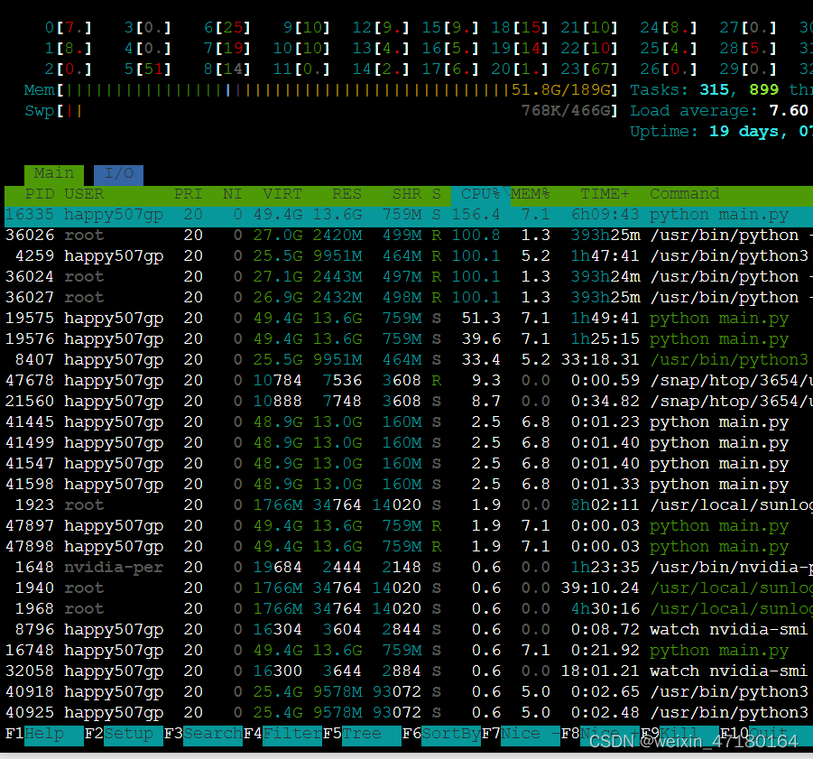 Ubuntu18.04查看GPU使用情况和CPU的占用情况_ubuntu查看核显gpu-CSDN博客