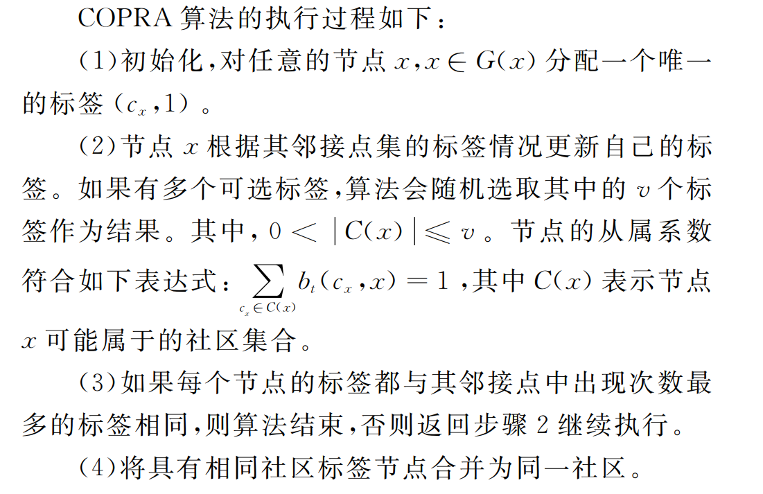 Community discovery algorithm -copra algorithm - Programmer Sought