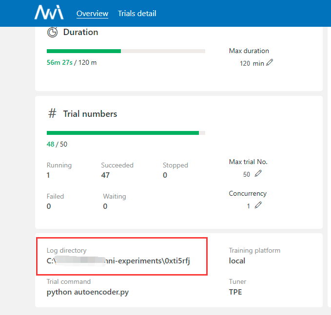 NNI的web UI显示failed_nni全都是failed-CSDN博客