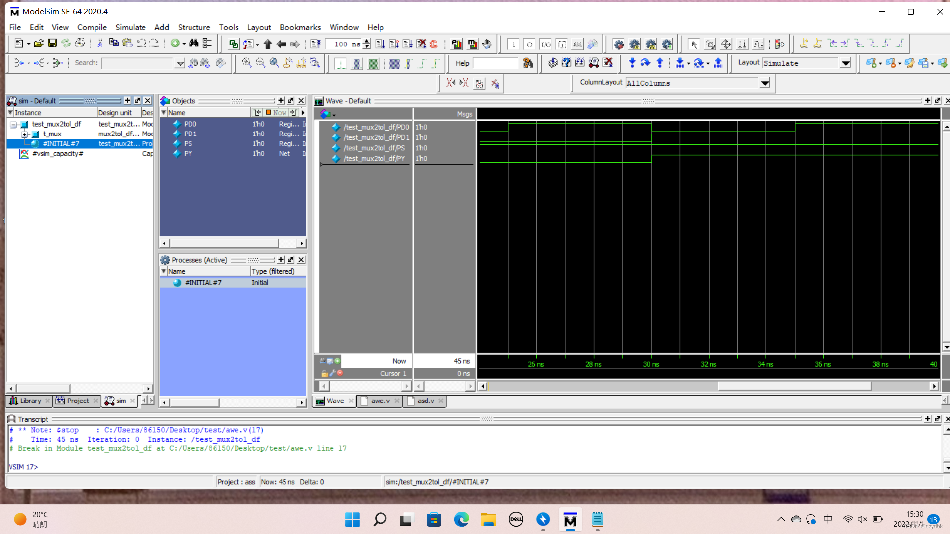modelsim仿真实验_modelism ddc仿真-CSDN博客