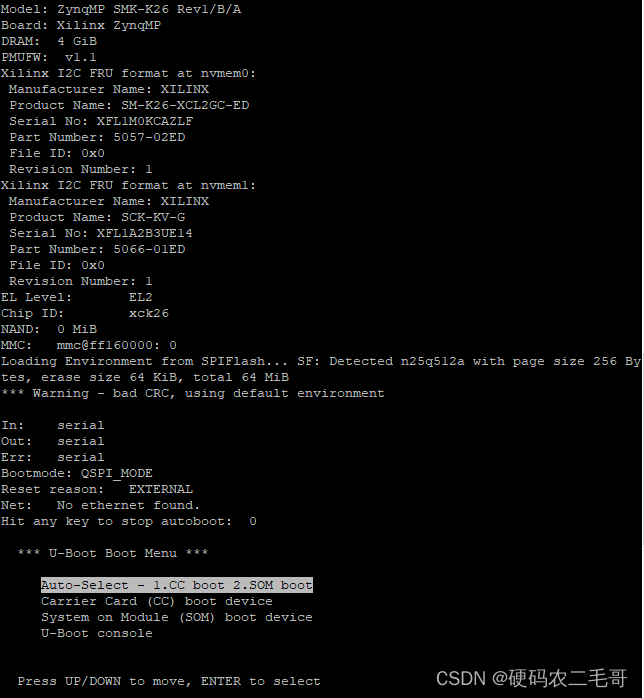 K26 SOM从emmc启动linux_k26 sdcard to emmc-CSDN博客