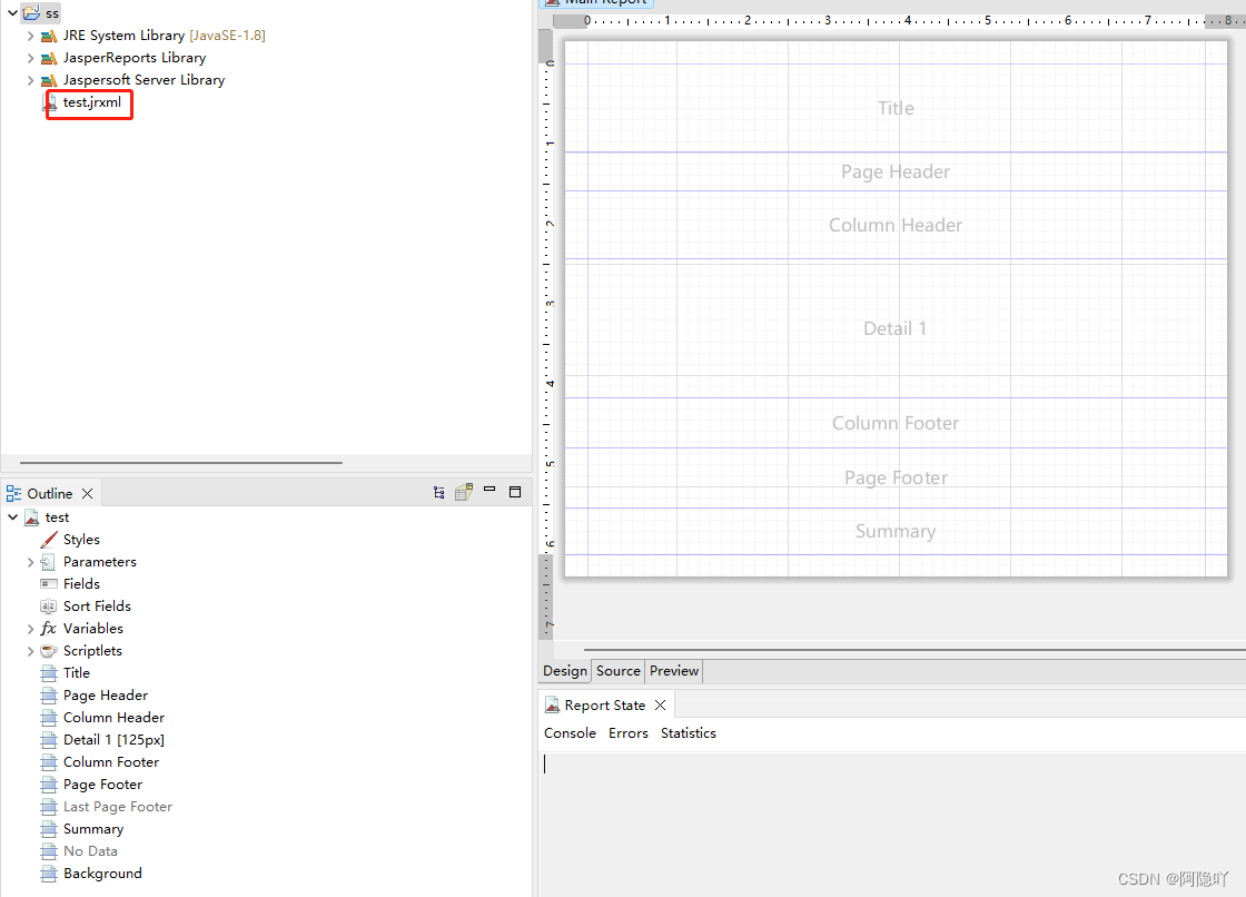 Jasperreports+jaspersoft studio+springboot 制作报表-CSDN博客