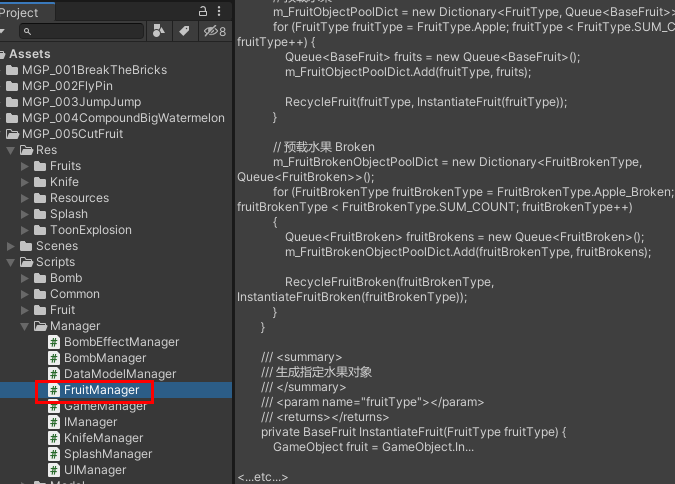 Unity 游戏实例开发集合 之 CutFruit (切水果(水果忍者)) 休闲小游戏快速实现_unity3d切水果-CSDN博客