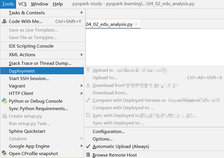 pycharm中远程连接虚拟机，出现Automatic upload failed_pycharm automatic upload-CSDN博客