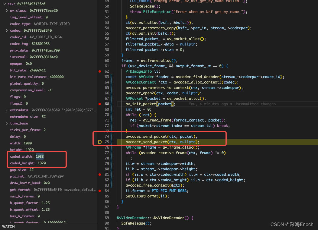 【AVD】视频解码时如何获取 coded_width coded_height 即参与编码的宽高_视频编码无宽高返回-CSDN博客