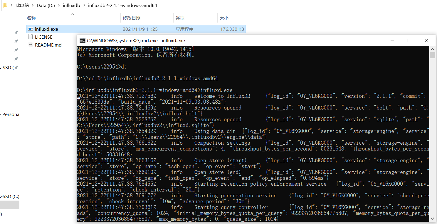 Windows安装InfluxDB2_influxdb 2.x windows安装-CSDN博客