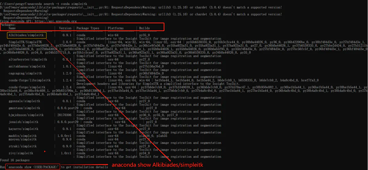 PackagesNotFoundError: The following packages are not available from ...