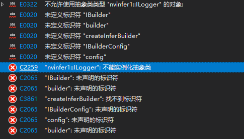 “nvinfer1::ILogger”: 不能实例化抽象类-云社区-华为云
