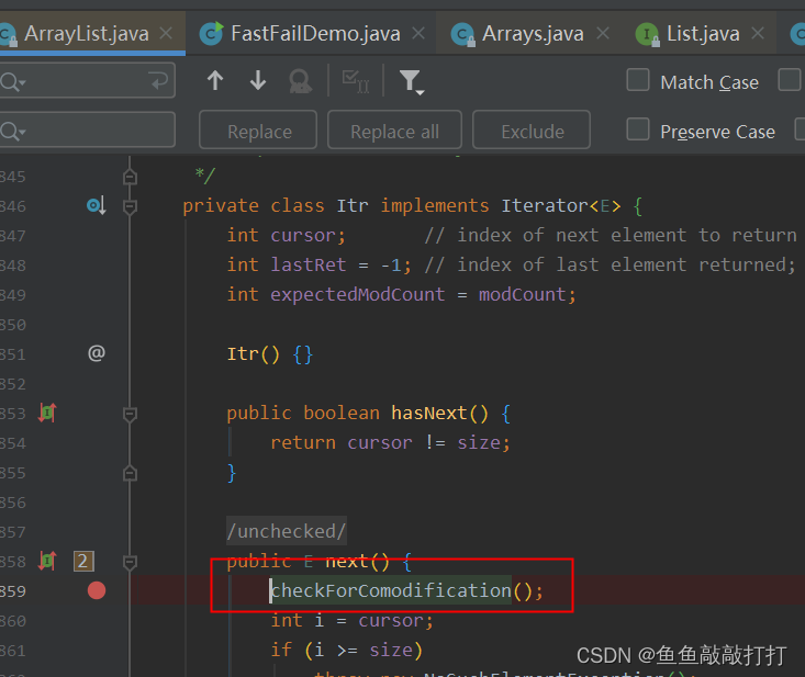结合ArrayList源码看fast-fail机制_fast fail-CSDN博客