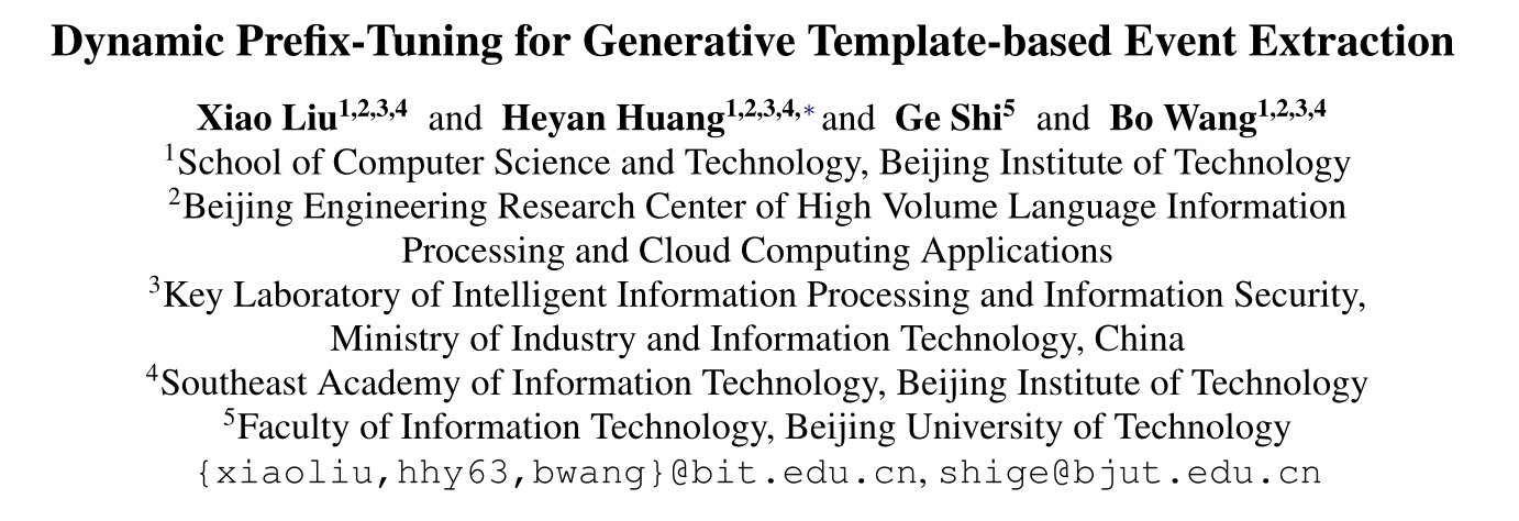 GTEE-DYNPREF: Dynamic Prefix-Tuning for Generative Template-based Event Extraction 论文解读_基于分类的事件 ...