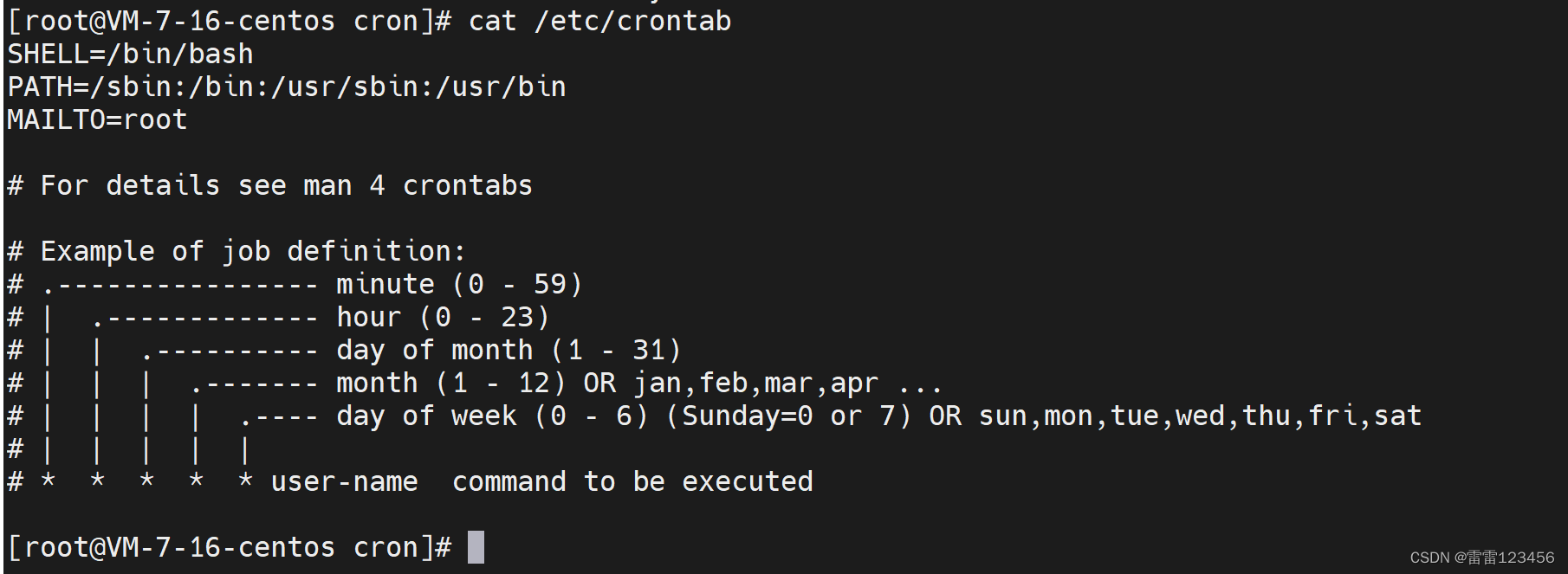linux之crontab_crontab -e 25 11 * * *-CSDN博客