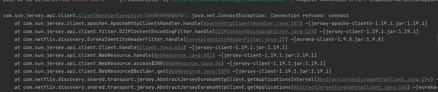 出现java.net.ConnectException: Connection refused: connect问题_could not get version important users ...