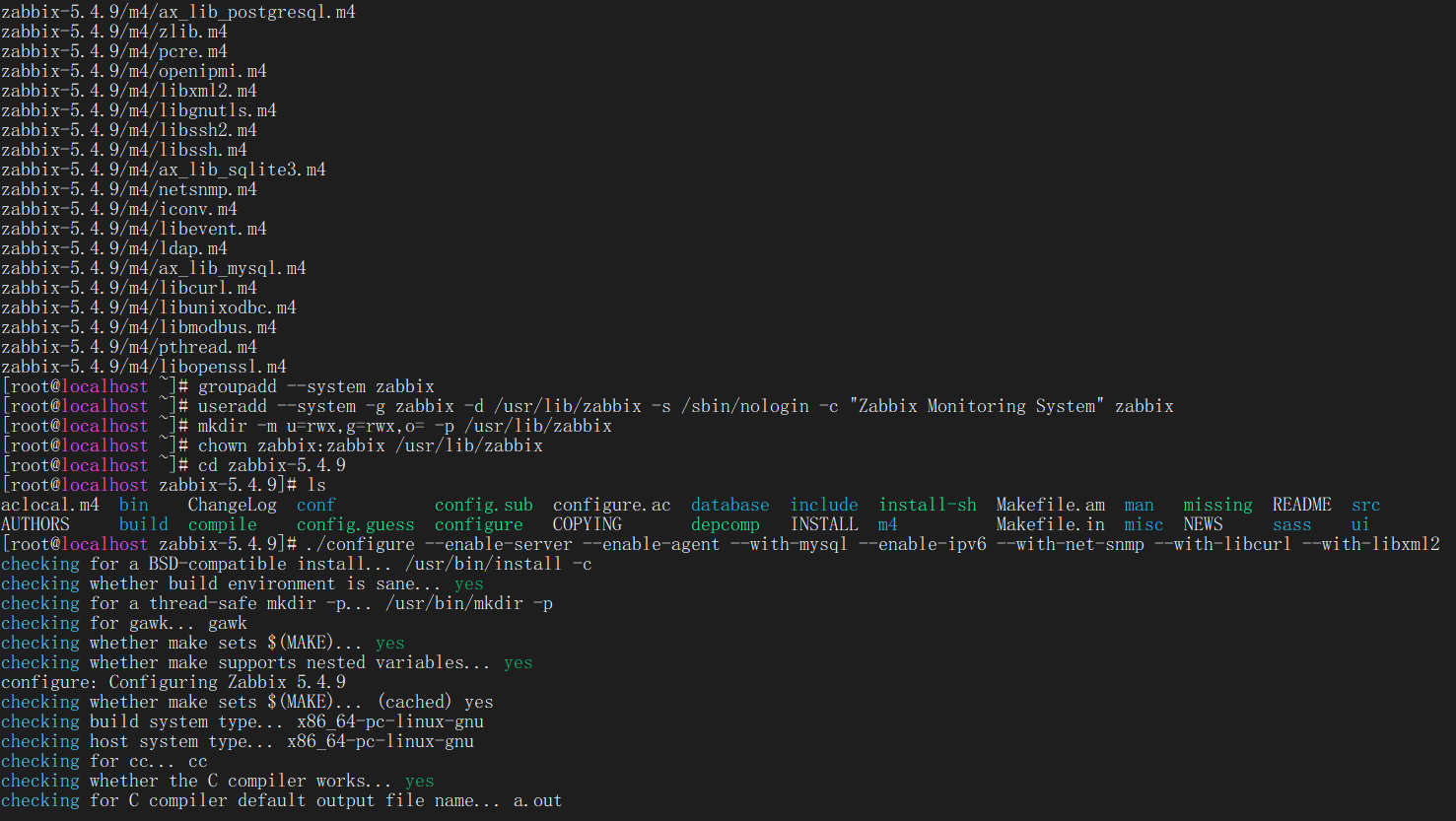 CentOS7-x86 编译安装zabbix（nginx+php+mariaDB+zabbix5.4.9）_centos7 nginx mariadb php-CSDN博客