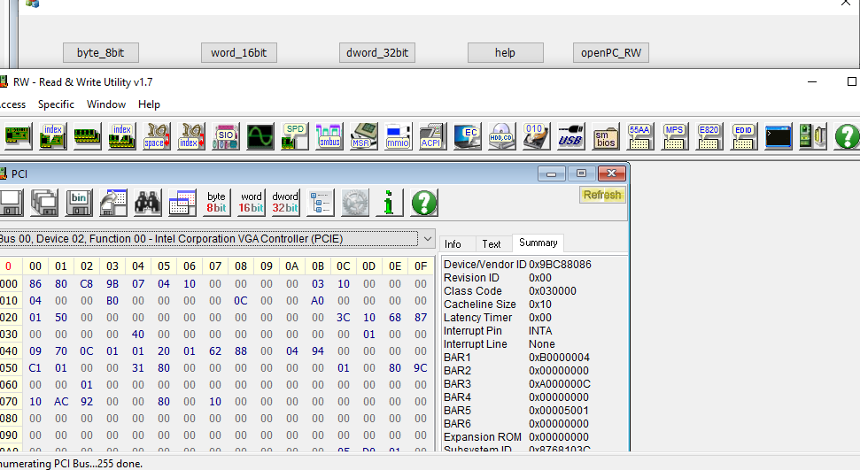 仿RW读取PCI信息_rw pcie-CSDN博客