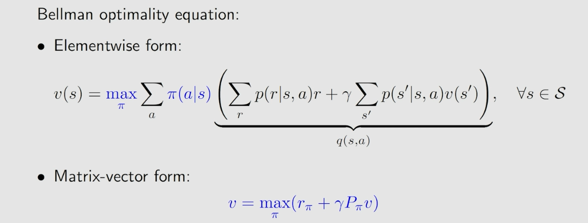 强化学习-赵世钰（三）：贝尔曼最优公式【Bellman Optimality Equation】、最优策略【Optimal Policy ...