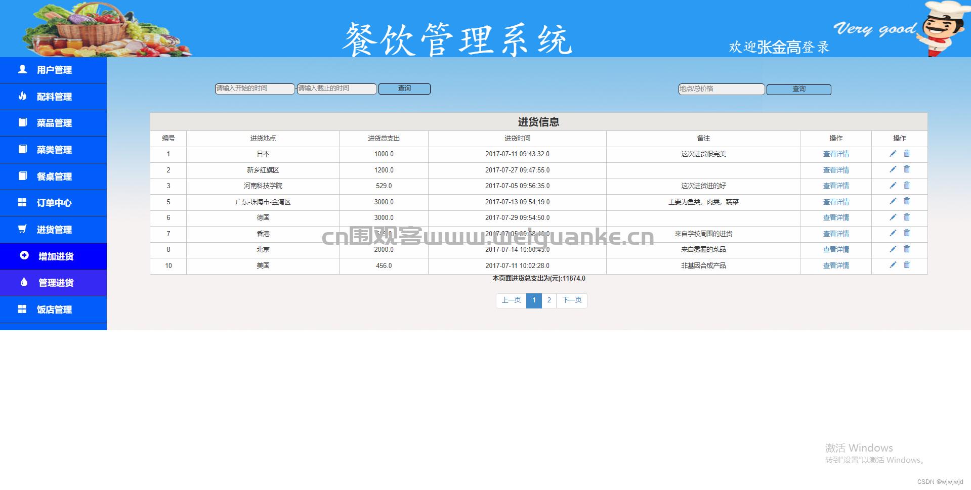 Ssh点餐管理系统java饭店餐厅酒店jsp源代码mysql Csdn博客