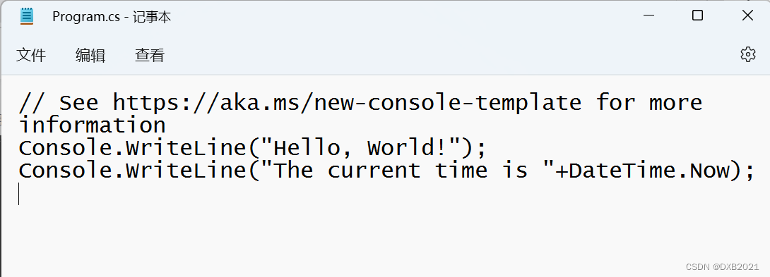 .NET应用程序--Helloworld（C#） - 忆云竹