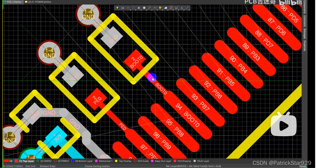 学习笔记：Altium Designer 23 STM32F407核心板四层PCB设计-第三篇_stm32f407的vcc在哪-CSDN博客