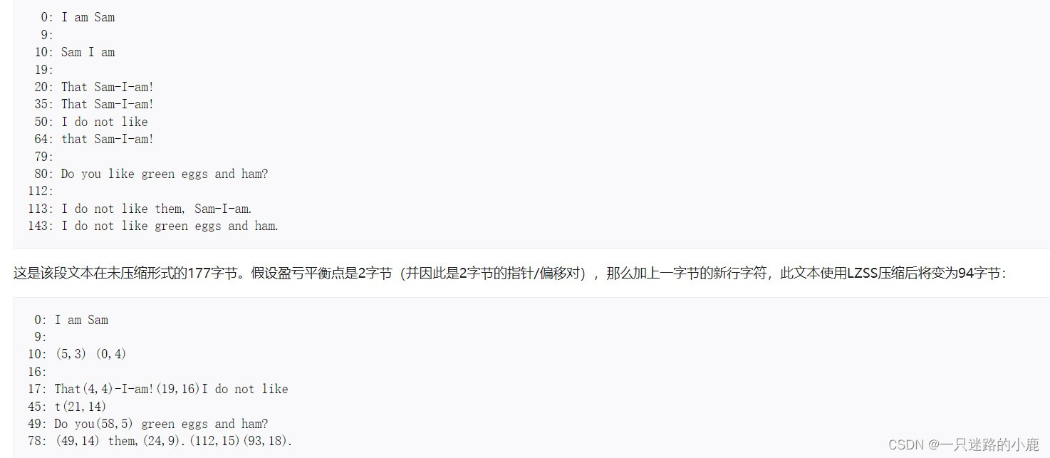 LZSS(LZ77)压缩_lzss压缩示例-CSDN博客