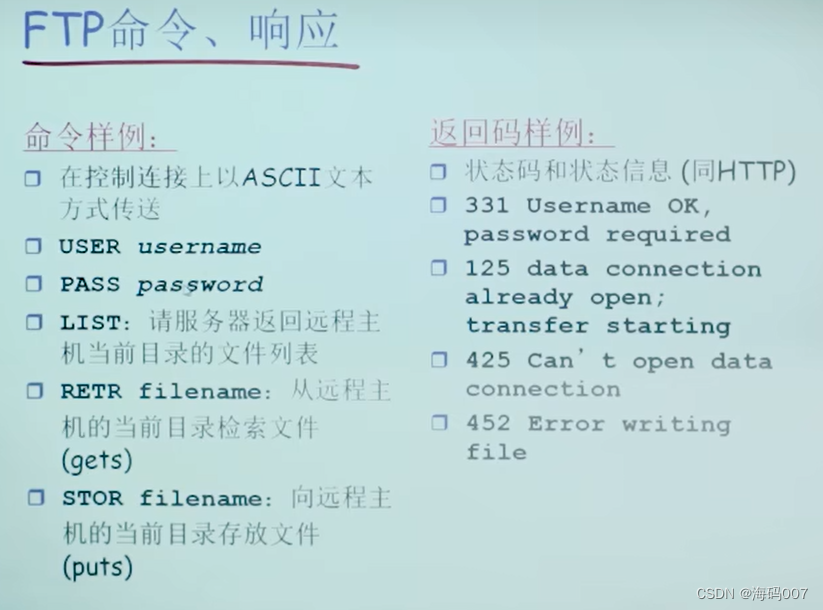 【网络基础必看】计算机网络 FTP协议详解：中科大郑烇老师笔记 （四）_在计算机网络中ftp-CSDN博客