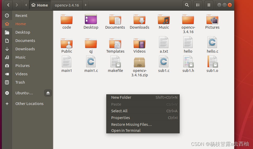 Ubuntu18.04下安装opencv3.4.16版本及使用例子_opencv3.4.16安装教程-CSDN博客