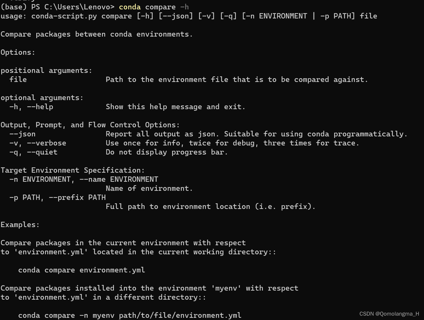 conda命令大全（create/info/init/install/list/package/remove/rename/run ...