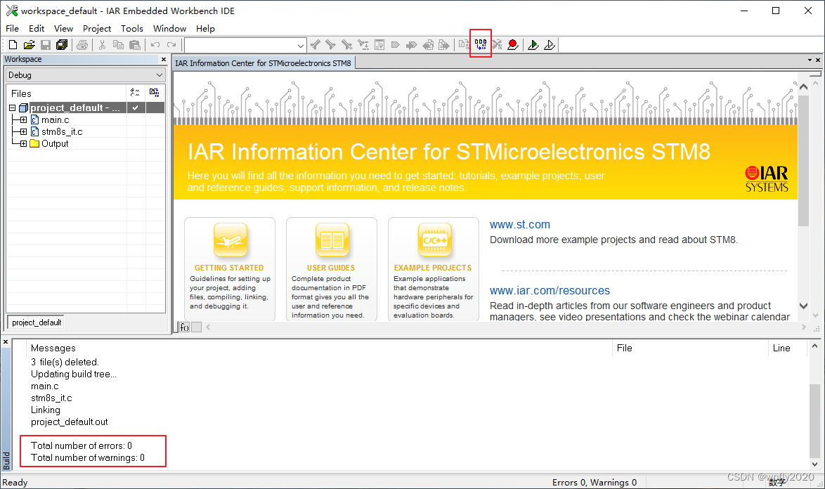 STM8入门之IAR创建项目及编译下载（STM8S103F3P6）_iar怎么编译使用-CSDN博客